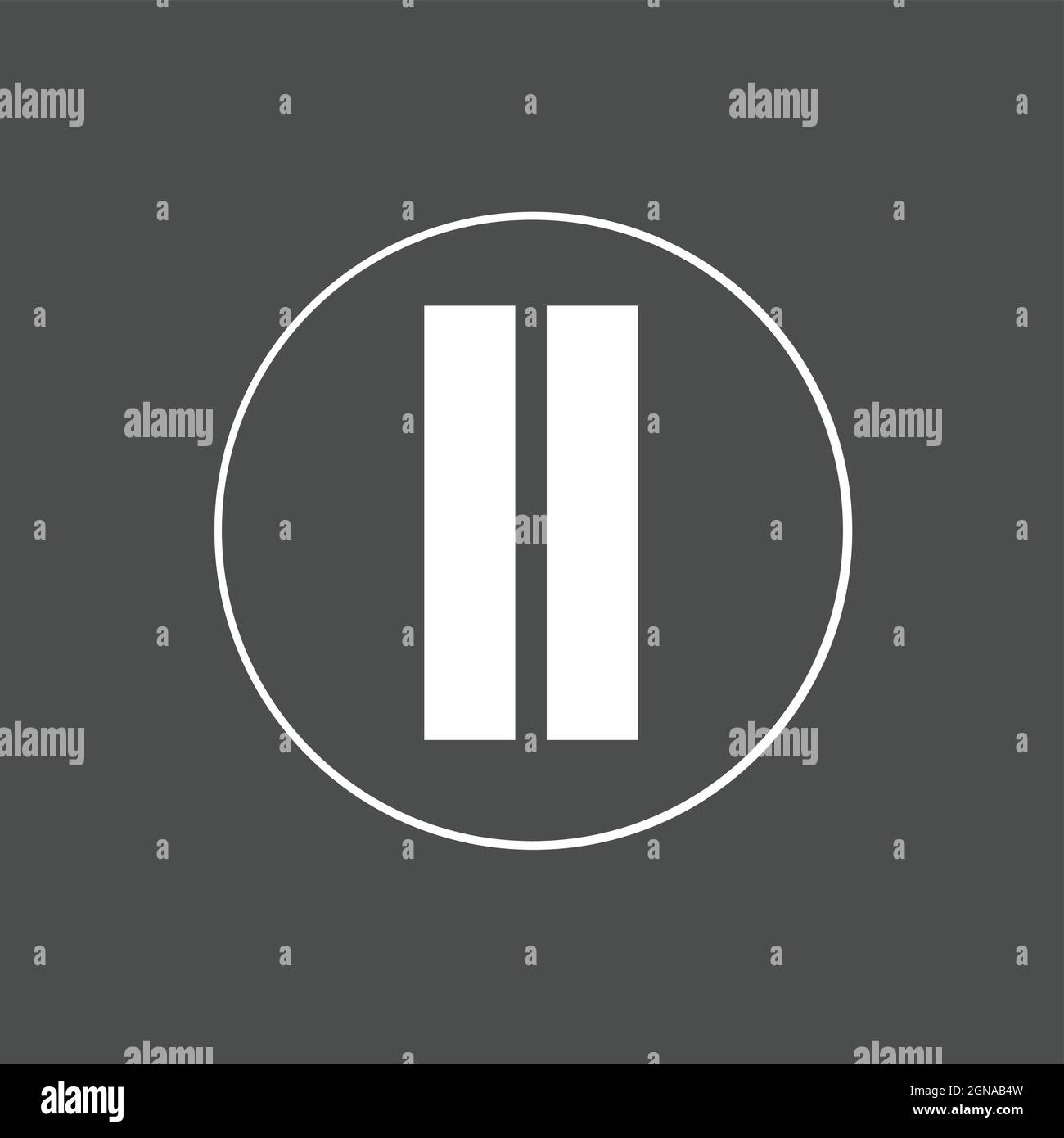 Pause icon hi-res stock photography and images - Alamy