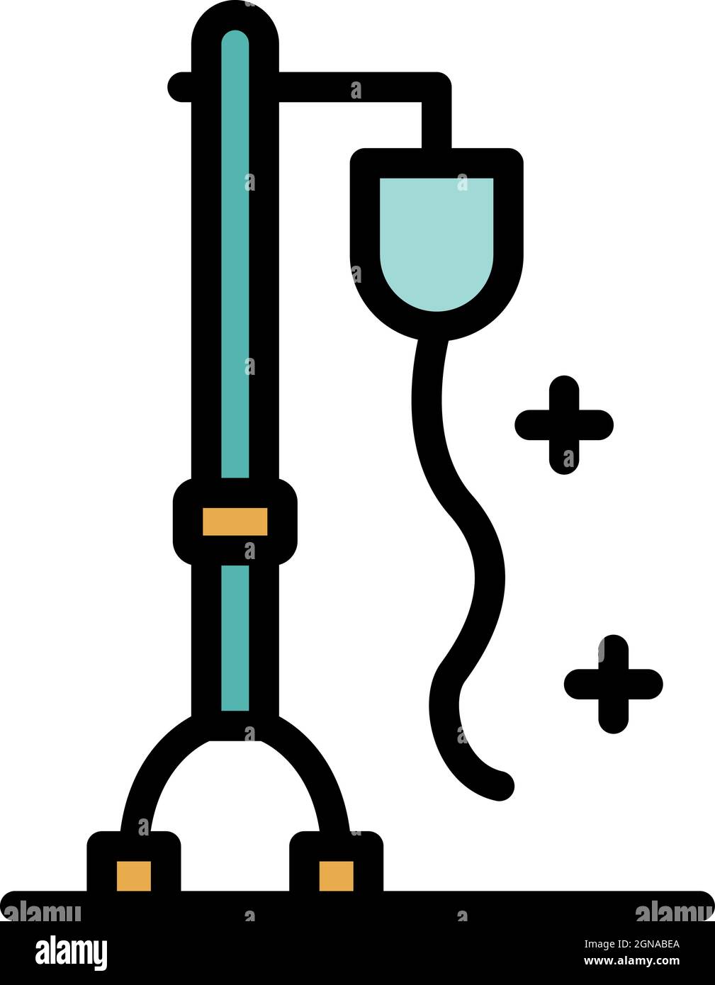 Blood transfusion stand icon. Outline blood transfusion stand vector ...