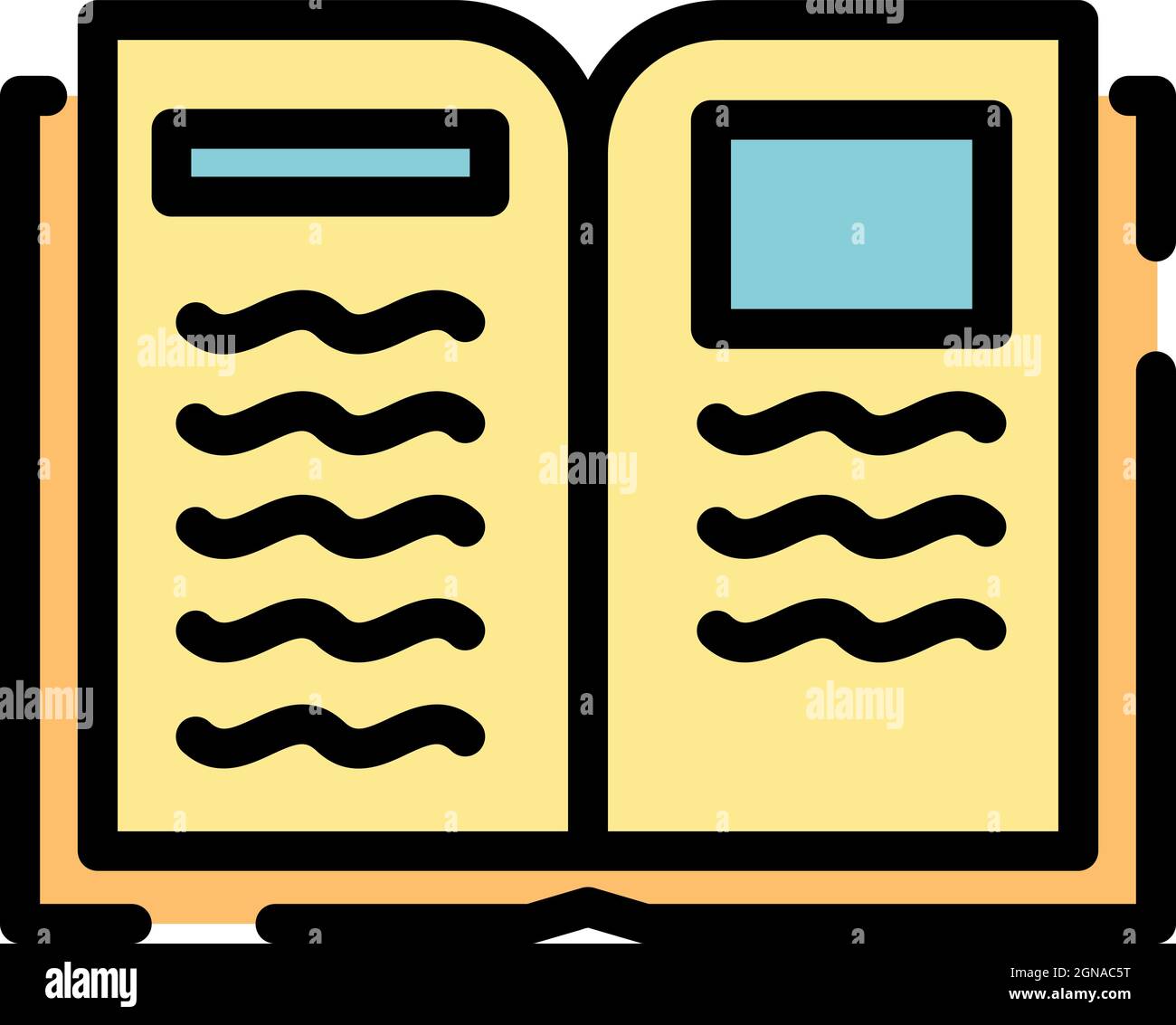 Advertising magazine icon. Outline advertising magazine vector icon ...