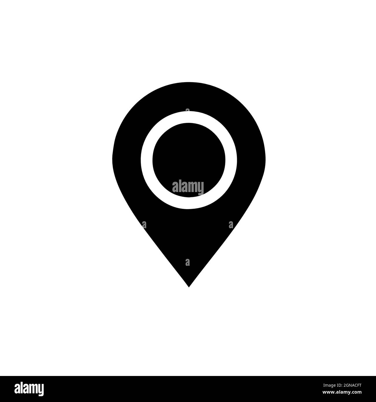 Location vector icon. Place symbol Stock Vector Image & Art - Alamy