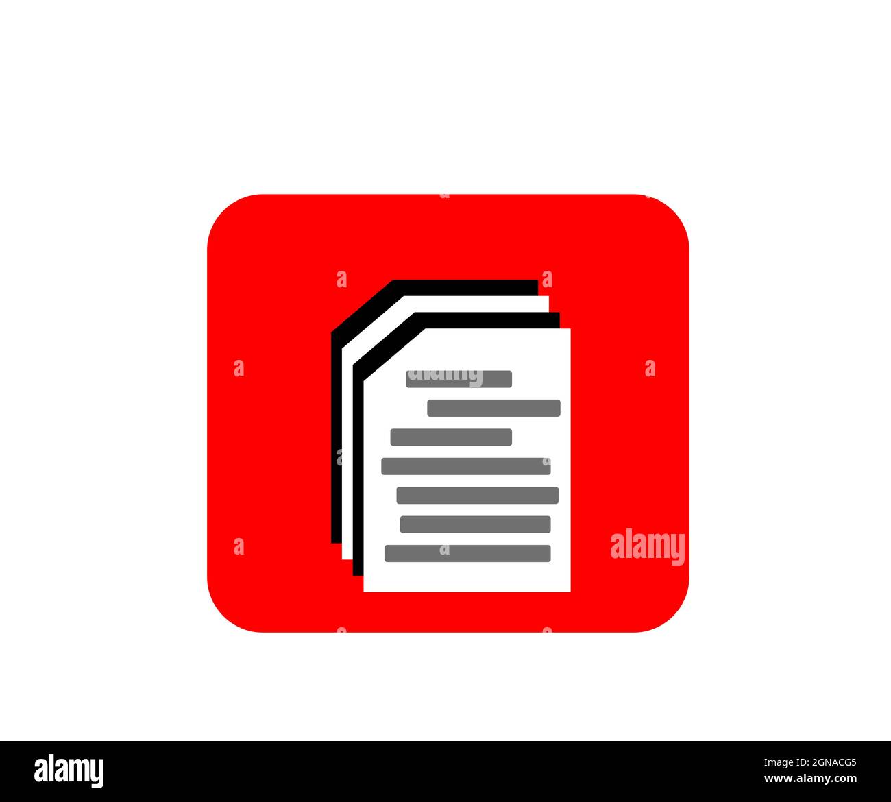 Documents icon Vector Illustration Stock Vector Image & Art - Alamy