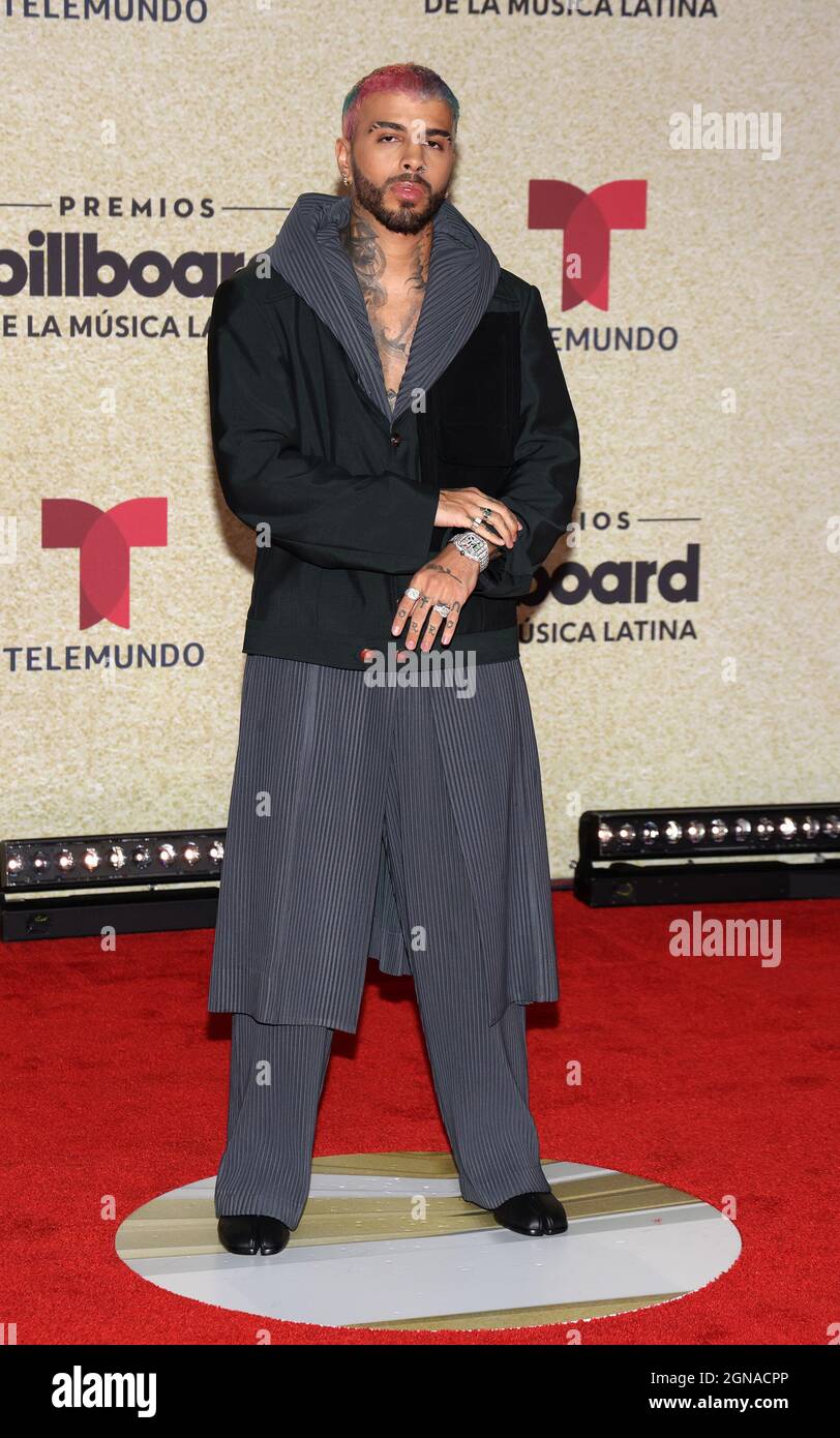 Miami United States Of America 23rd Sep 2021 Premios Billboard De