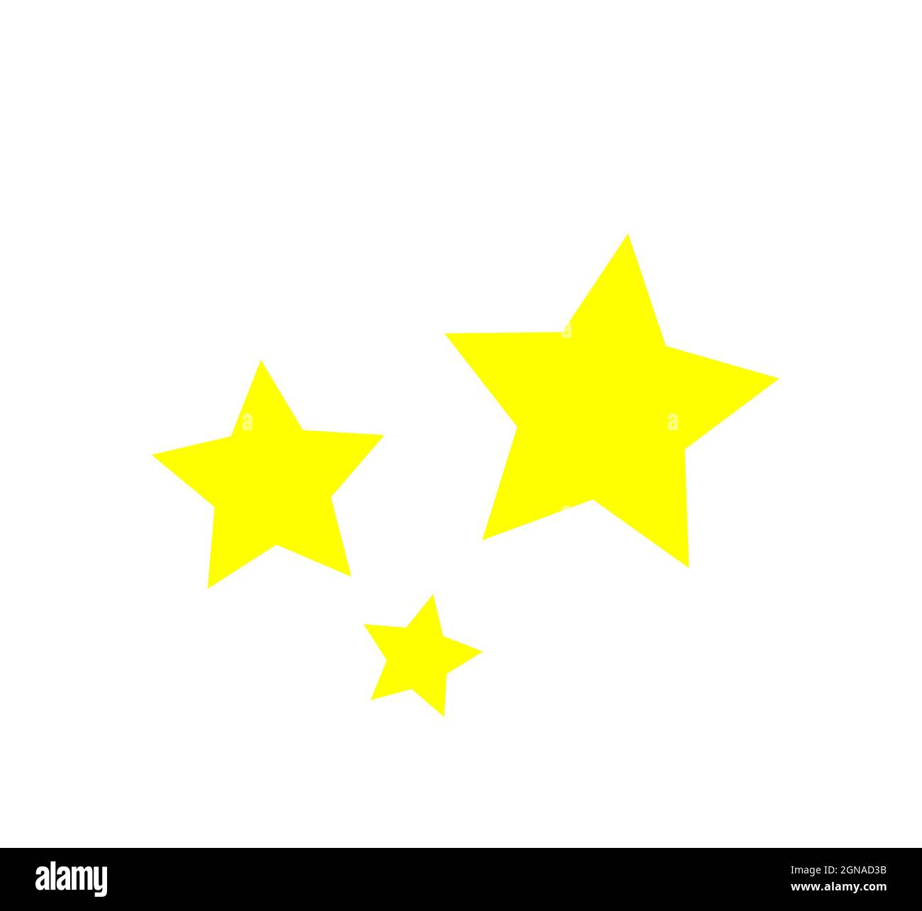 Star shape icon on background, golden stars isolated on white ...