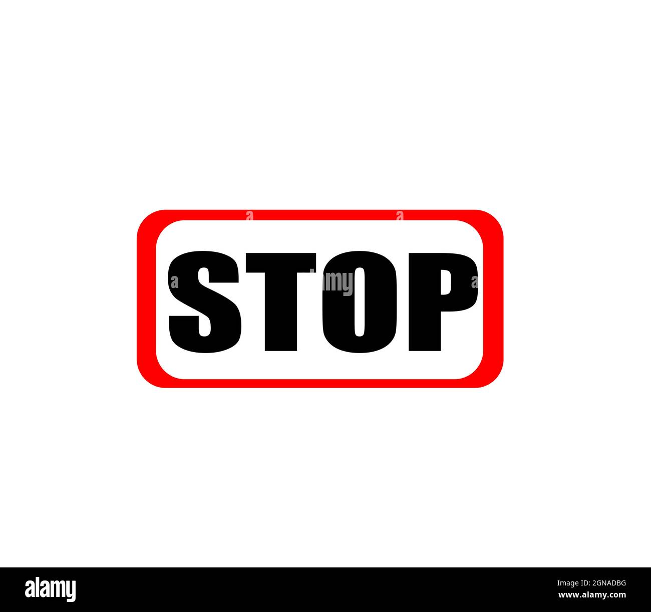 Warning button vector Cut Out Stock Images & Pictures - Alamy