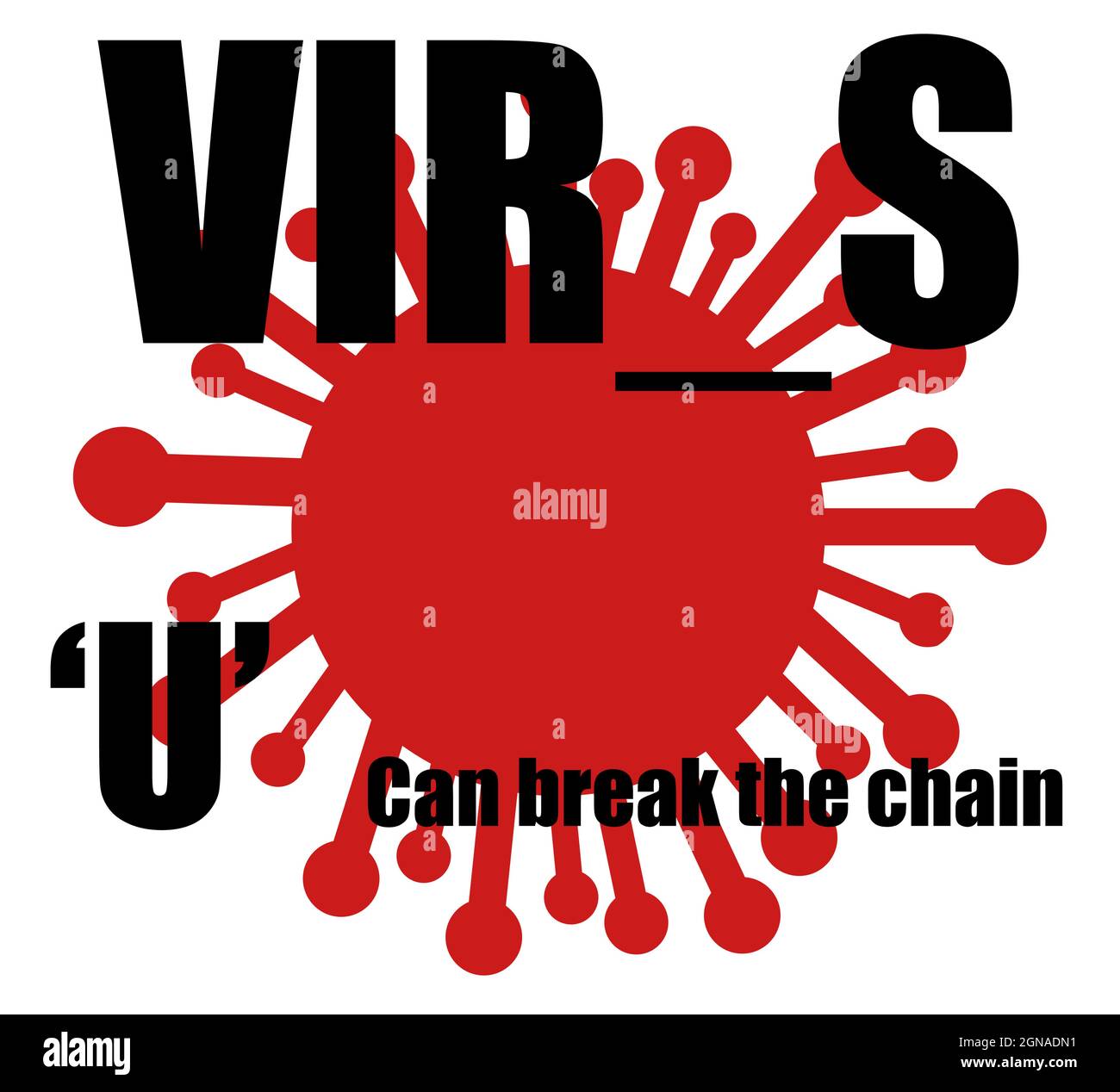 Coronavirus Break The Chain Icon Stock Vector Image & Art - Alamy