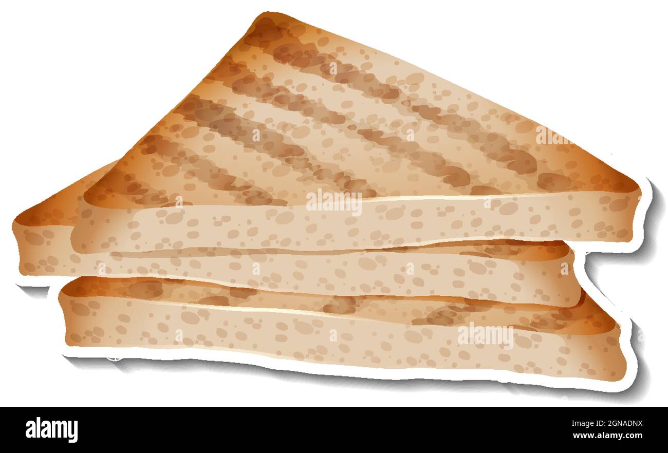 White sliced bread sandwiches Stock Vector Images - Alamy