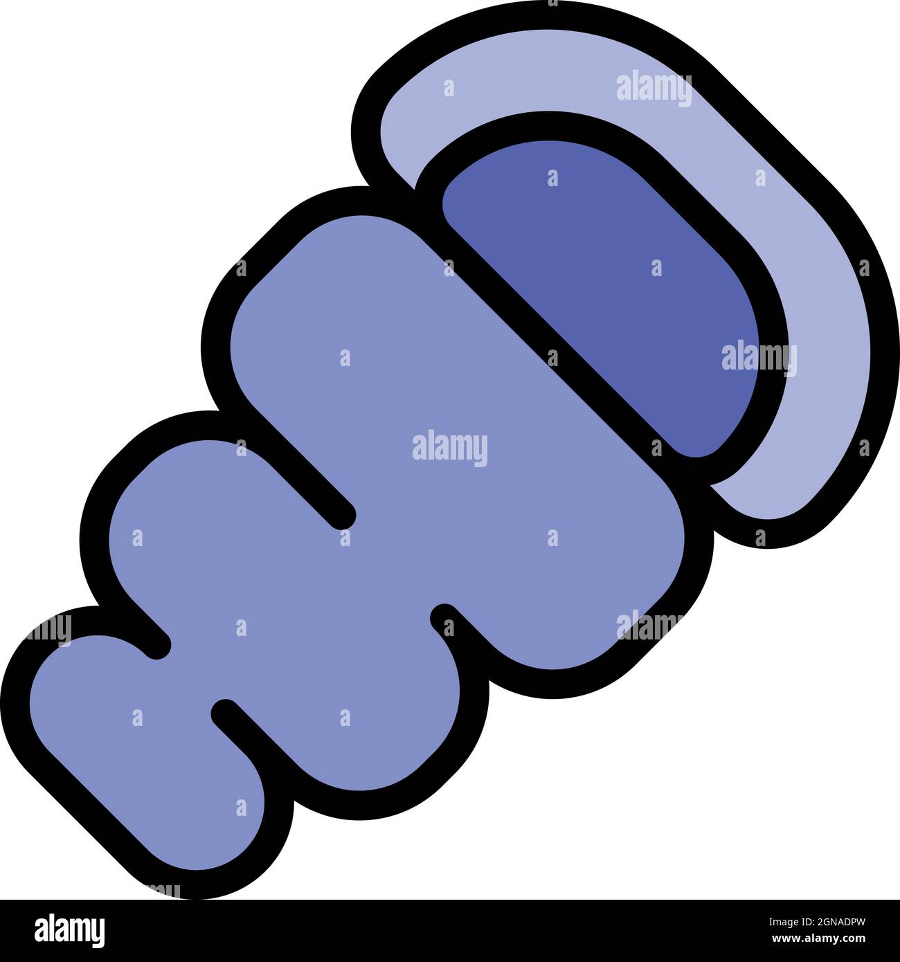 Winter baby cradle icon. Outline winter baby cradle vector icon color ...
