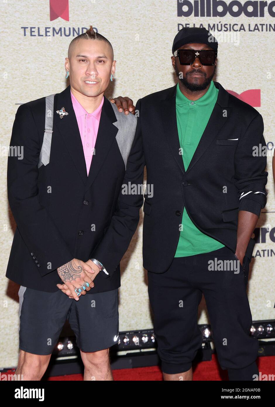 PREMIOS BILLBOARD DE LA MÚSICA LATINA 2021 — Black Eyed Peas are seen ...