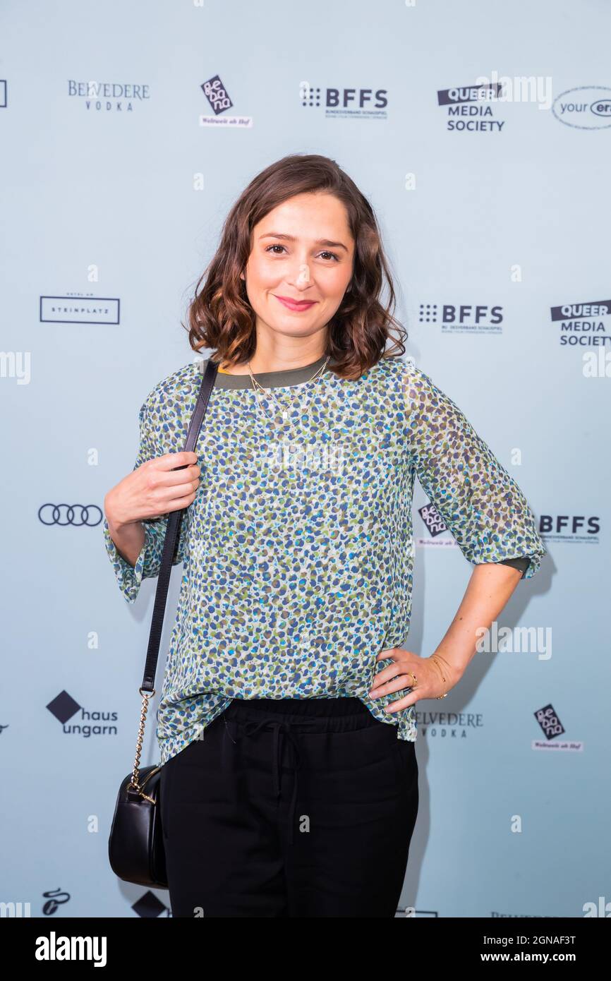 Berlin, Germany. 23rd Sep, 2021. Sarah Alles, actress, participates in ...