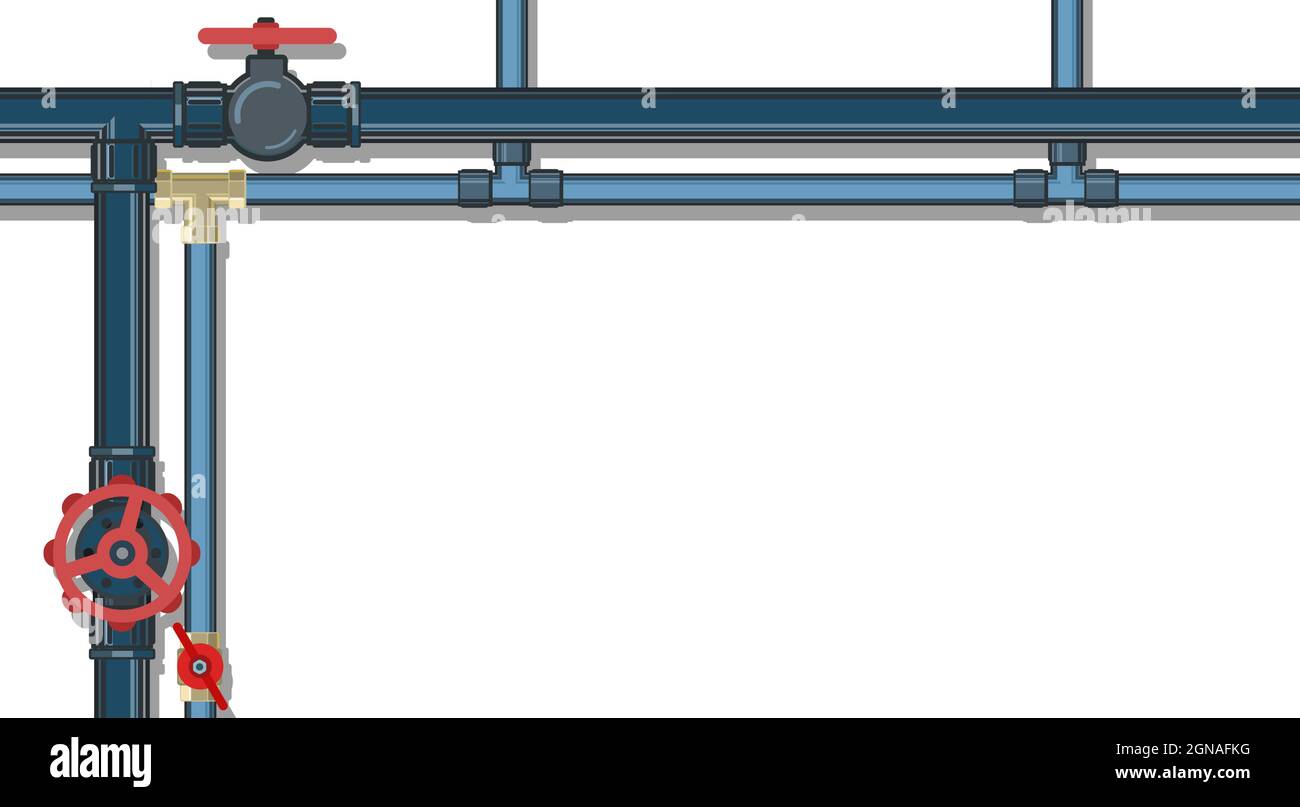 Water fittings. Pipeline for various purposes. Frame with a place for ...