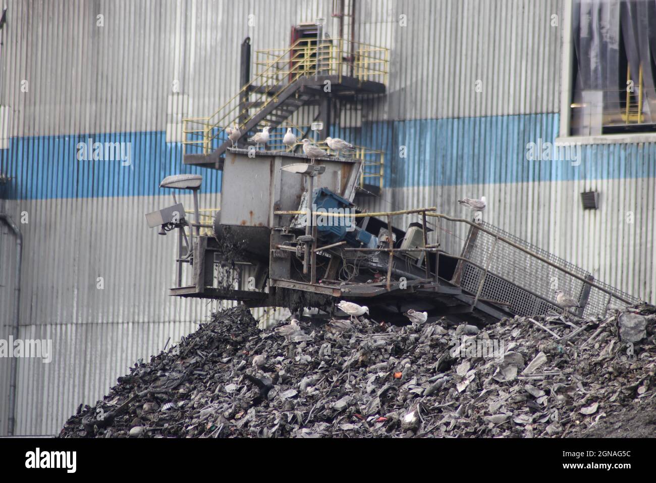waste incinerator and processor AVR in the Botlek harbor in the port of ...
