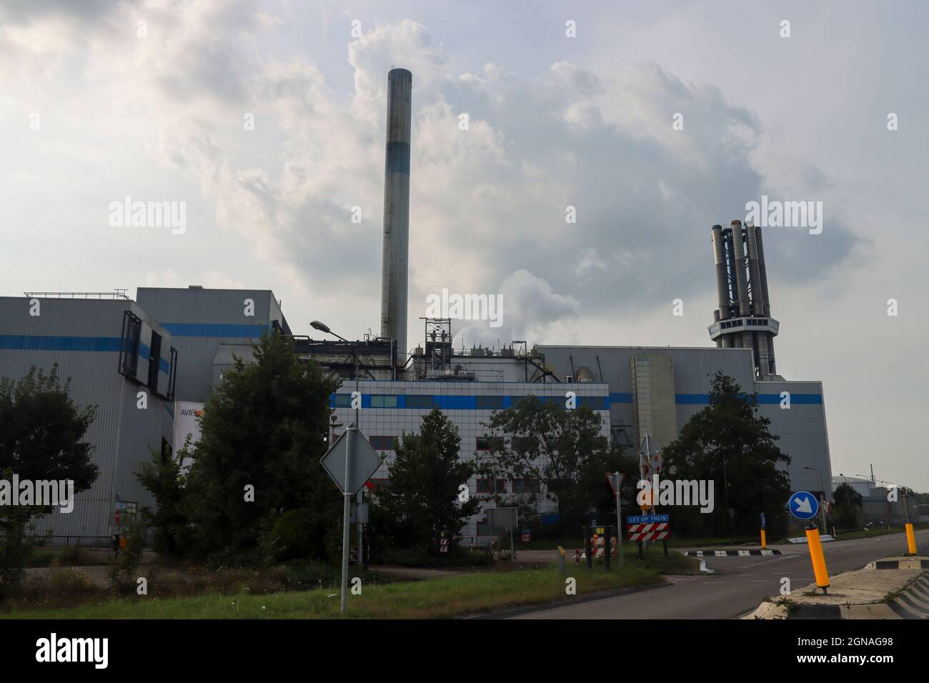 waste incinerator and processor AVR in the Botlek harbor in the port of ...