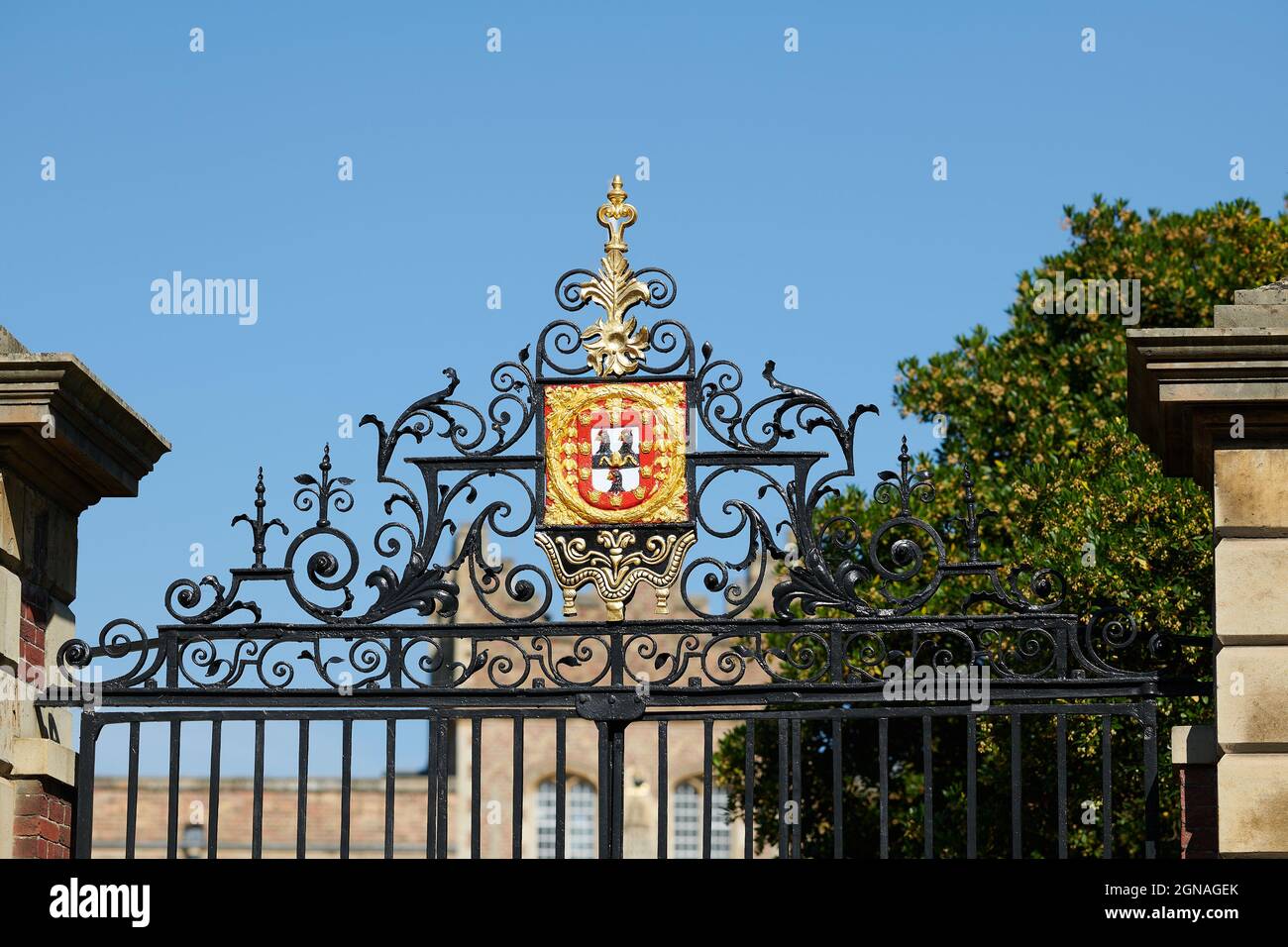 Jesus college main gate hi-res stock photography and images - Alamy