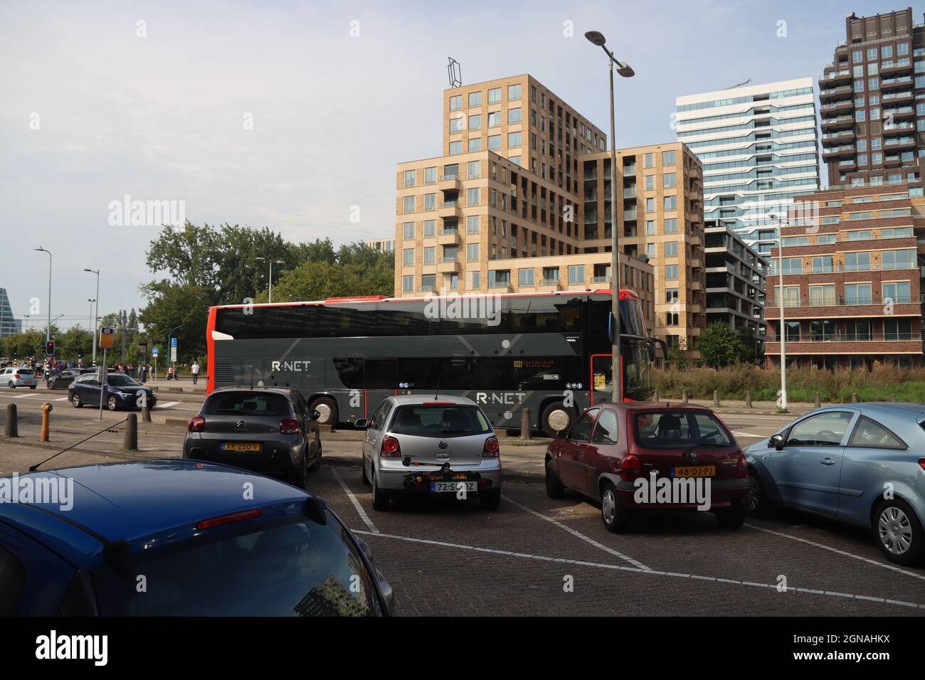 Train, metro and tramstation Amsterdam Zuid as heart of the financial ...