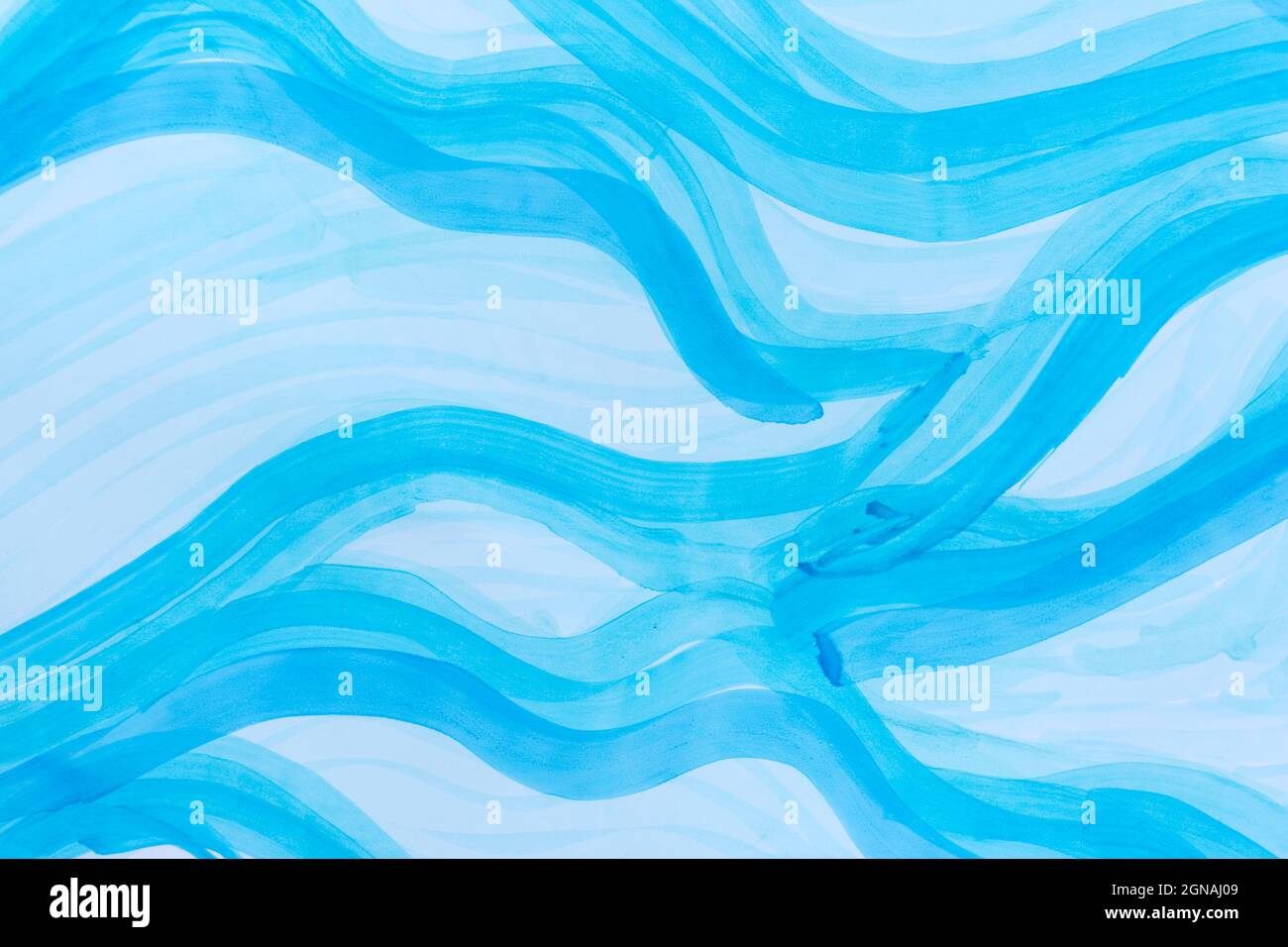 Blue gradient wave sea background. Light marker texture Stock Photo - Alamy
