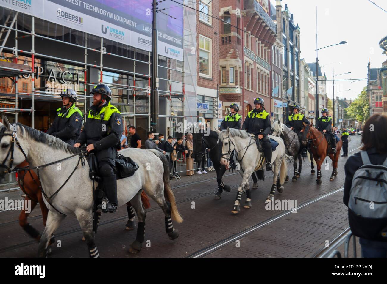 Police guarding during the king's speech named Troonrede from the ...