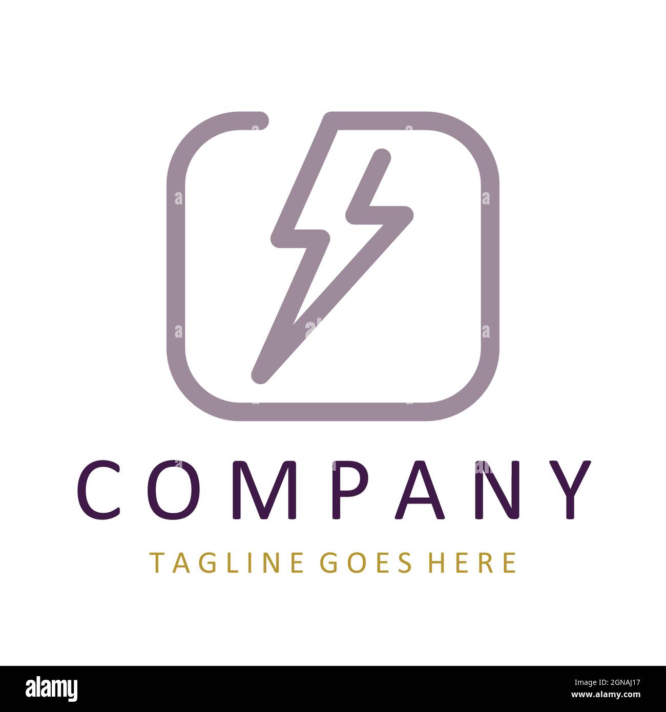 Electricity logo and electric energy vector logo Stock Vector Image ...