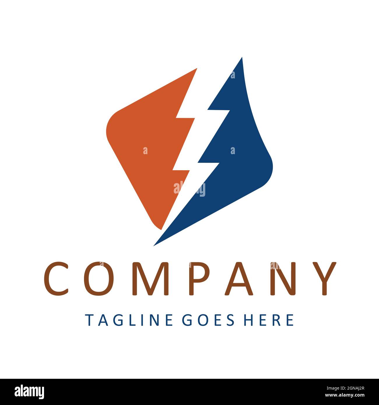 Electricity logo and electric energy vector logo Stock Vector Image ...