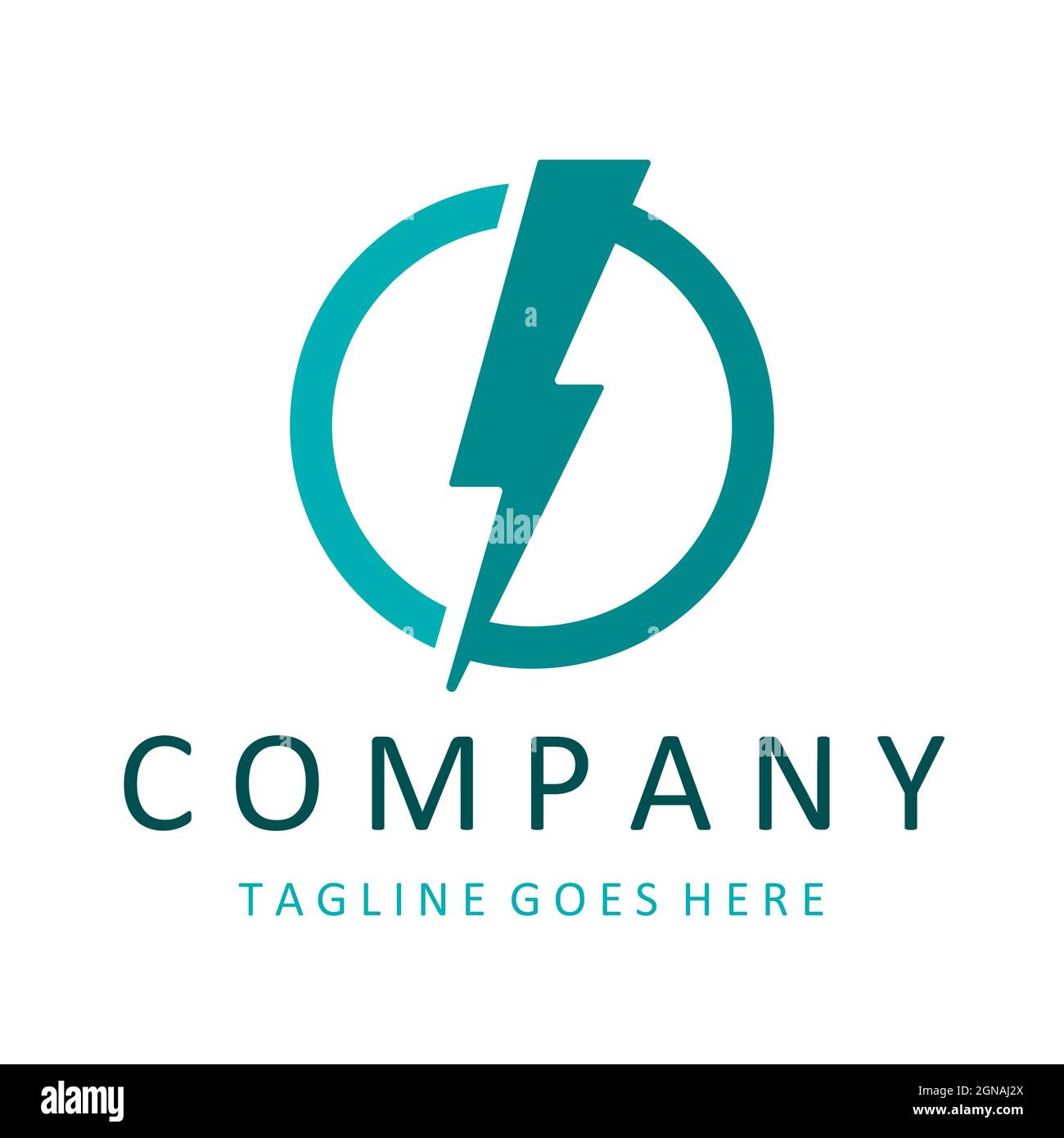 Electricity logo and electric energy vector logo Stock Vector Image ...