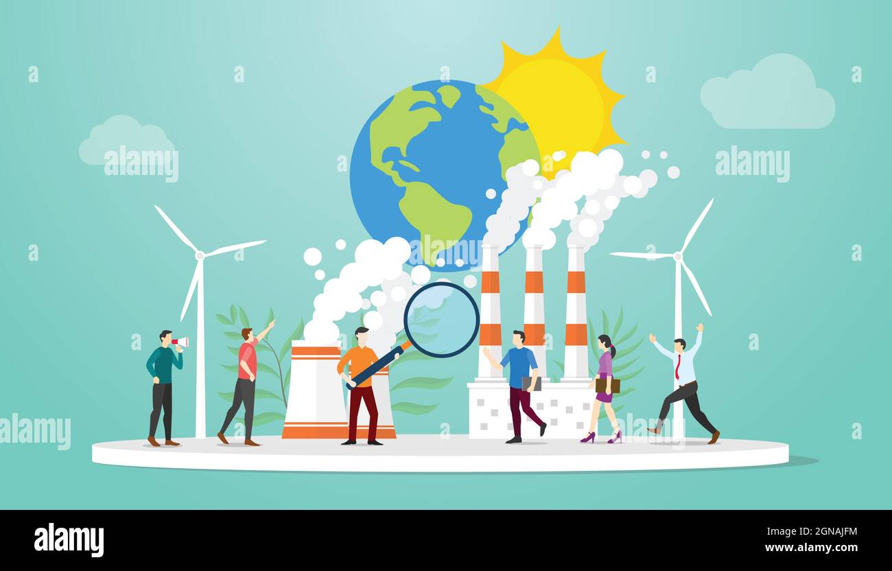 eia environmental impact assessment concept with people analyze data ...