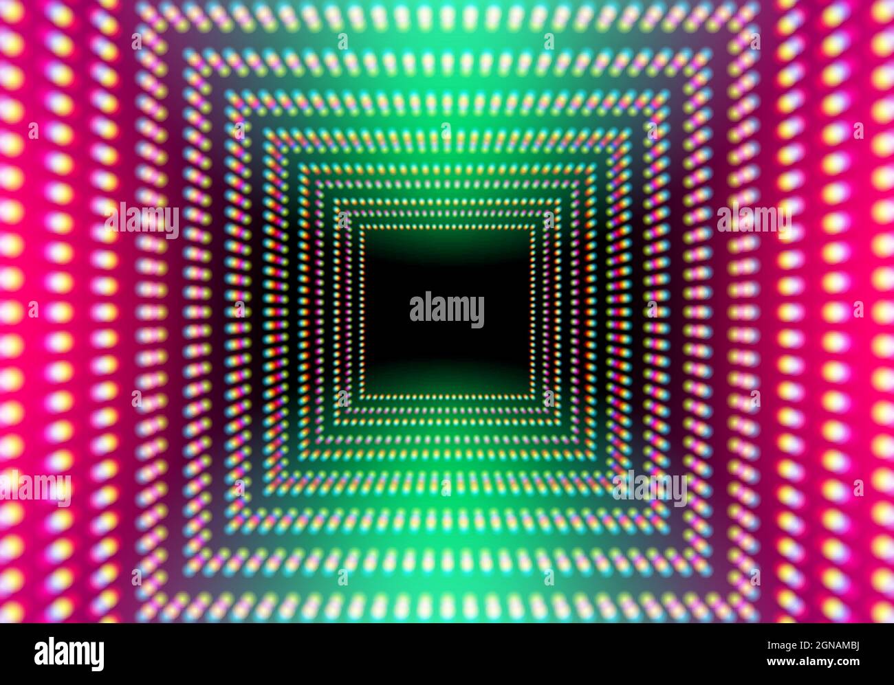 Abstract neon square with grid of glowing lights Stock Vector Image ...