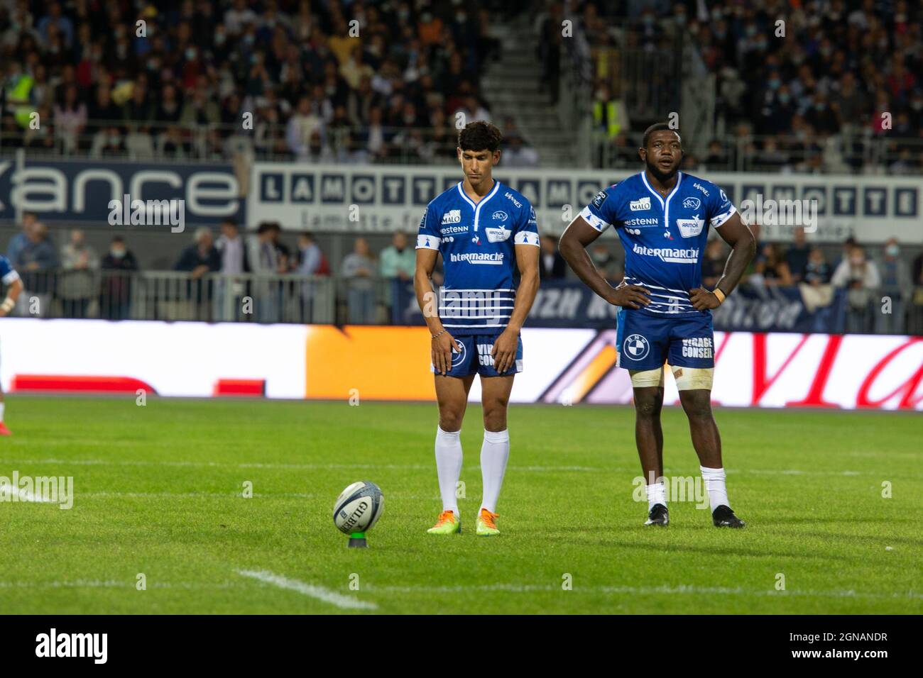 Penalties by Christopher Hilsenbeck and Myles Edwards during the French ...
