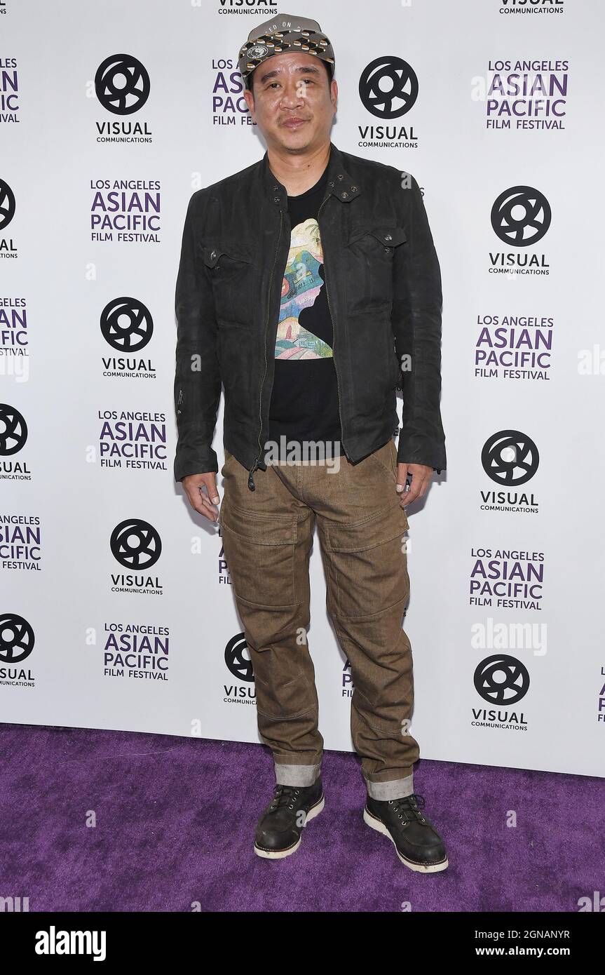 Milton Liu arrives at the 2021 Los Angeles Asian Pacific Film Festival ...
