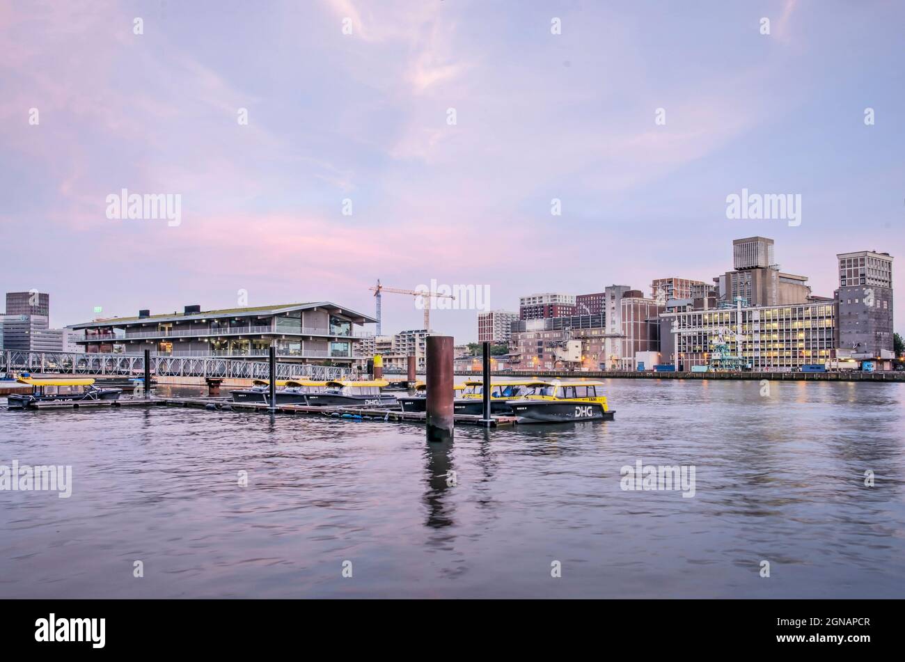 Rotterdam, The Netherlands, September 21, 2021: beautiful sunset sky ...