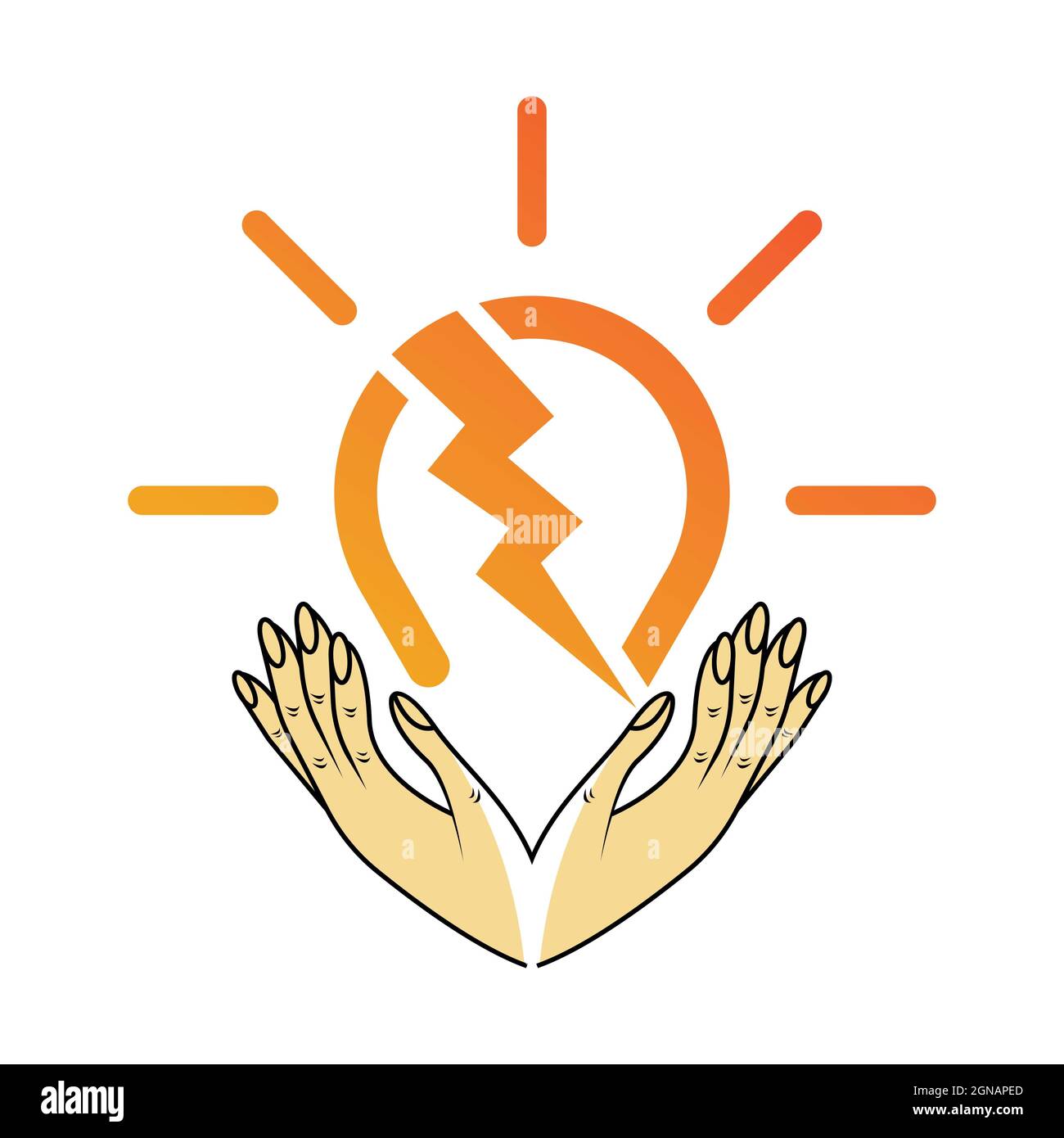 Energy saving lamp logo Cut Out Stock Images & Pictures - Alamy
