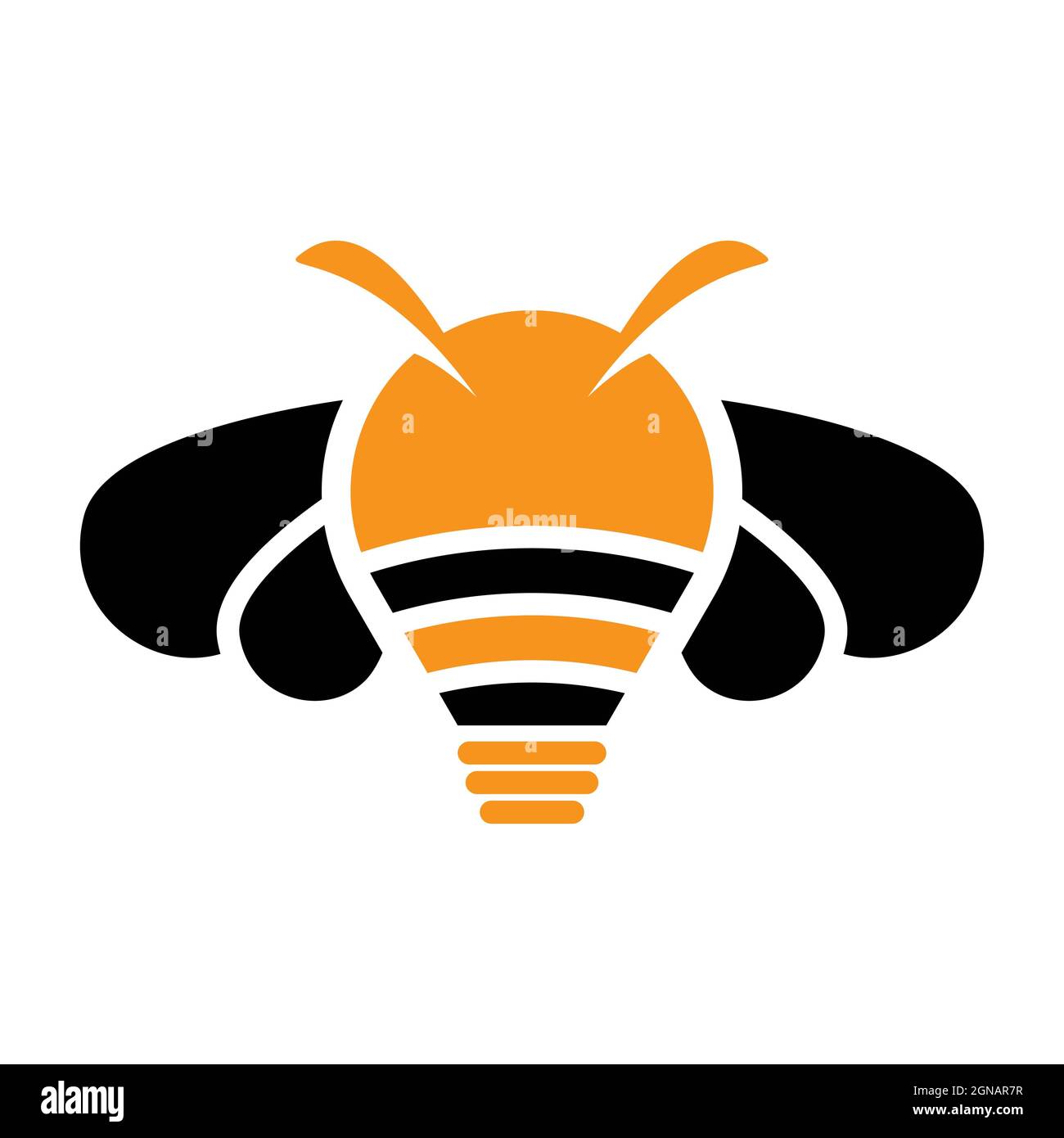 Bee logo hi-res stock photography and images - Alamy