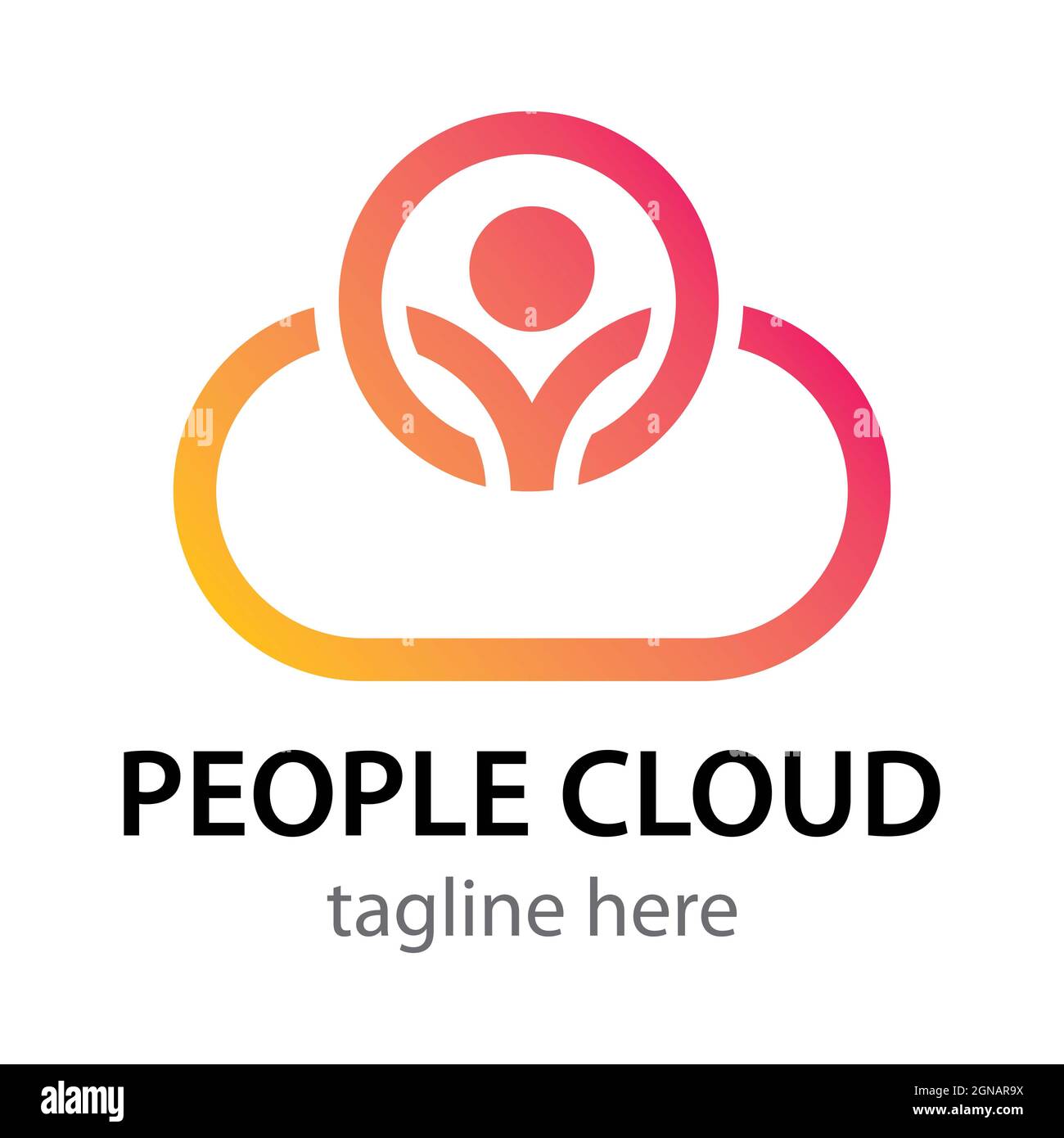 Community people logo symbol Cut Out Stock Images & Pictures - Alamy