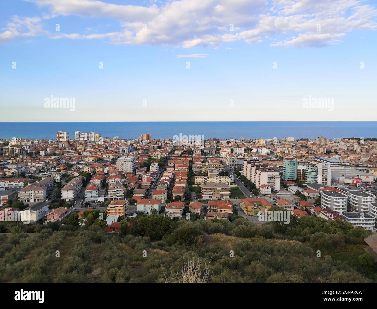 Aerial view of Montesilvano city, Abruzzo Italy Stock Photo - Alamy