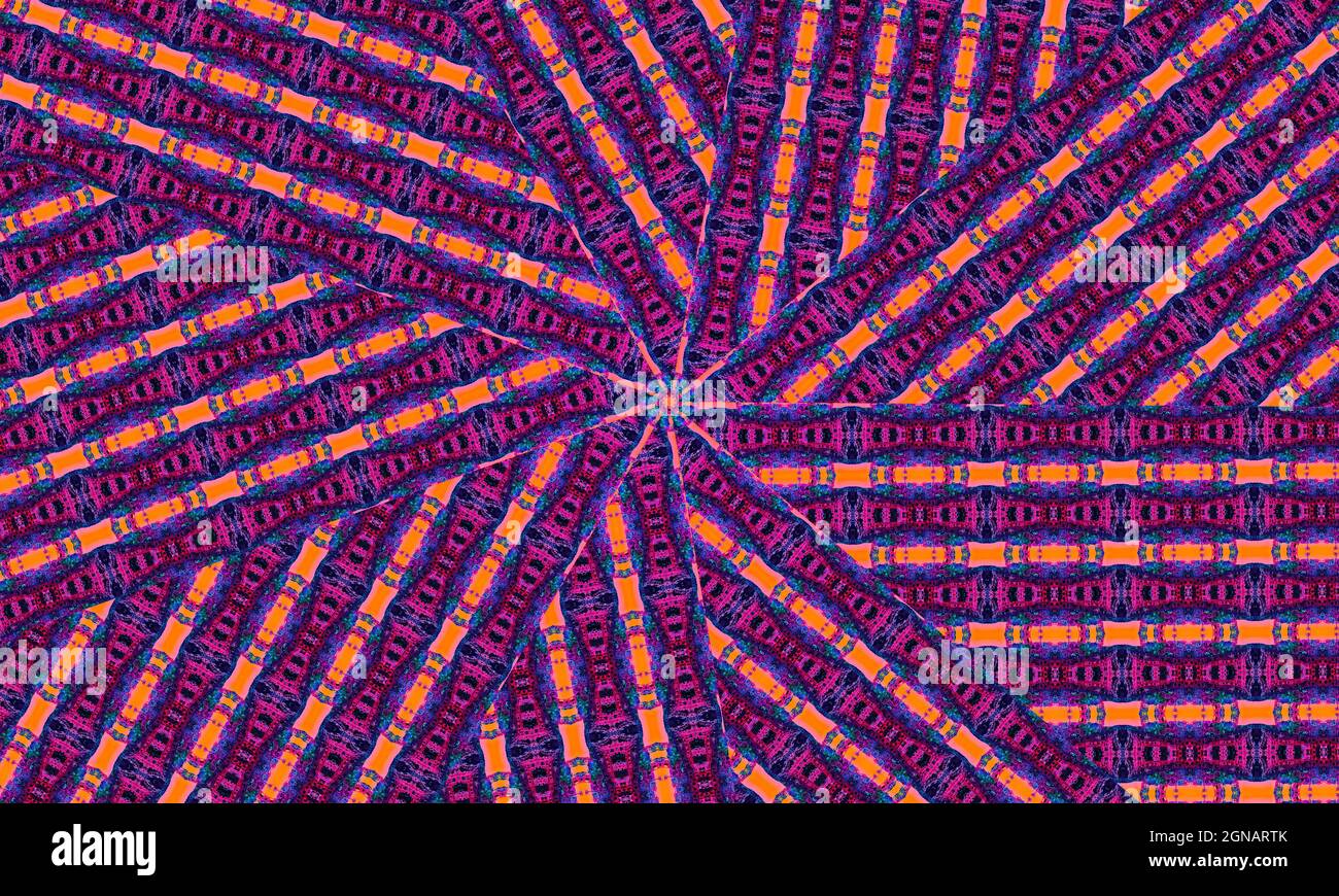 Retro pink, blue and orange, pattern of geometric shapes for ...