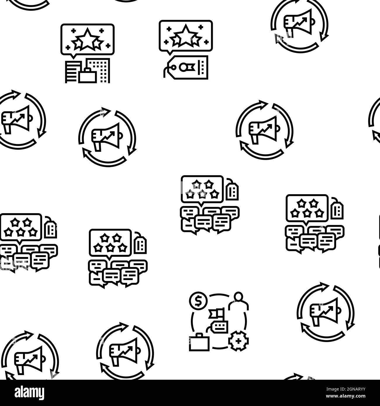 Reputation Management Vector Seamless Pattern Stock Vector Image & Art ...