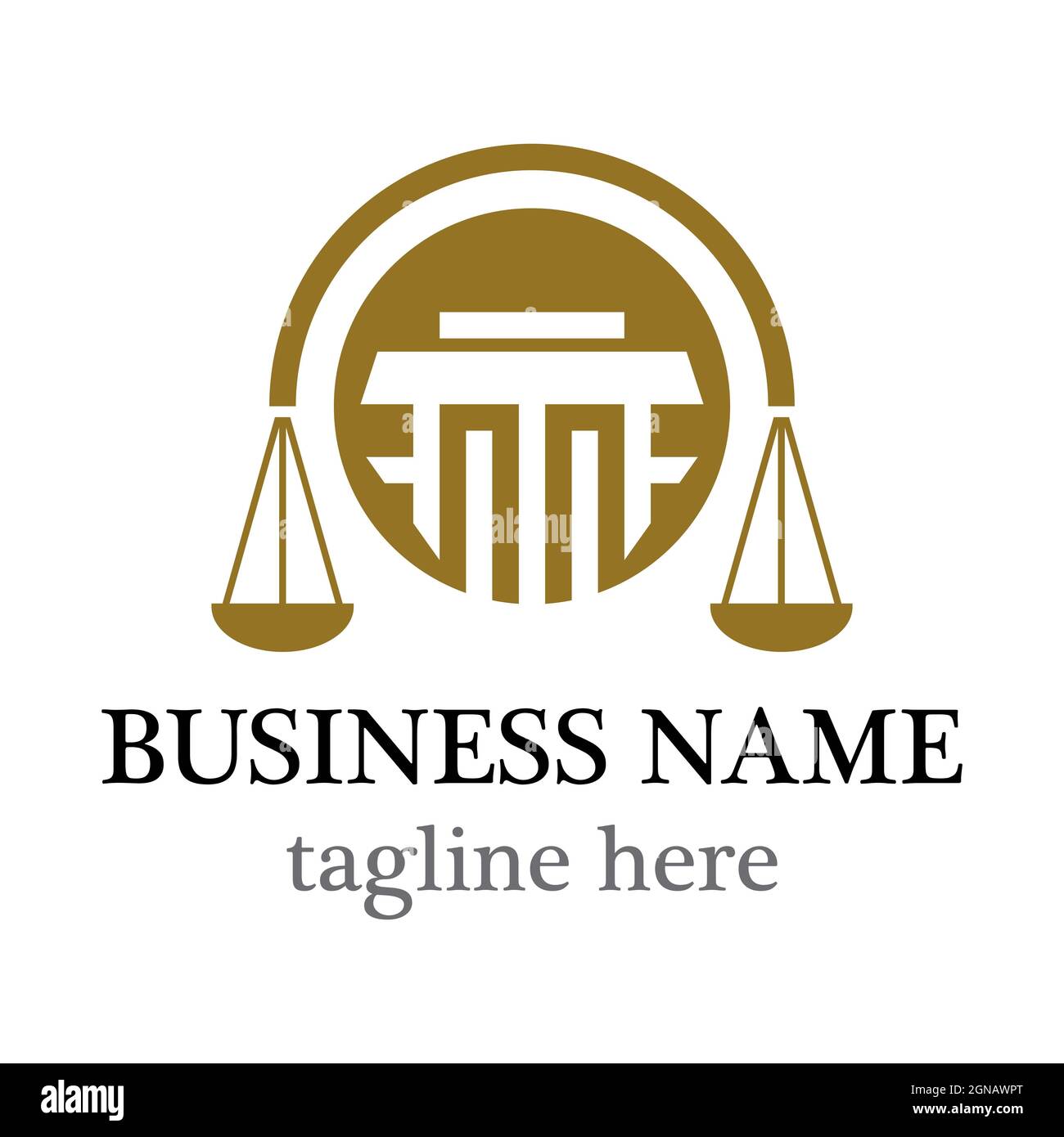 Law logo template vector icon design Stock Photo - Alamy