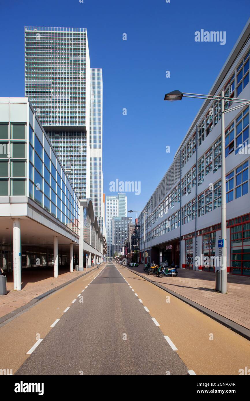 Rotterdam, Netherlands – September 22, 2021: Wilhelminakade is a famous ...