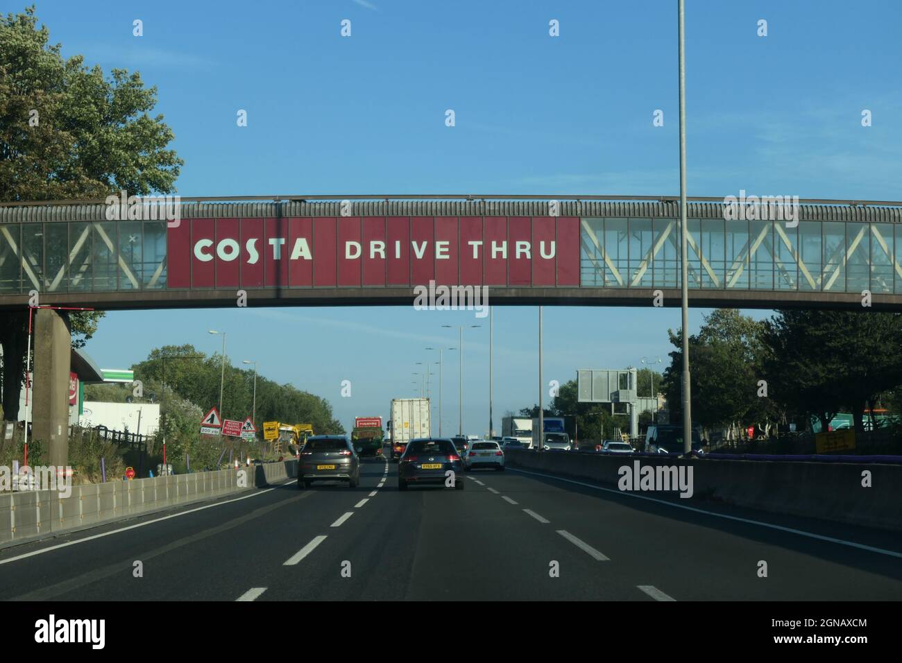 Costa coffee drive thru sign hi-res stock photography and images - Alamy
