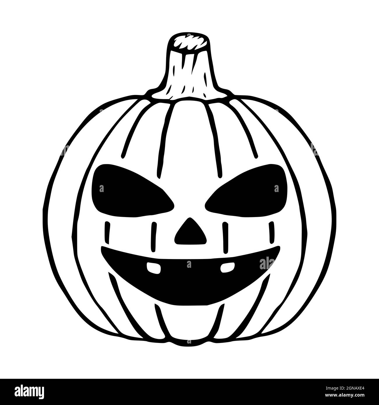 Happy Jack O Lantern glyph icon, halloween pumpkin isolated Stock ...