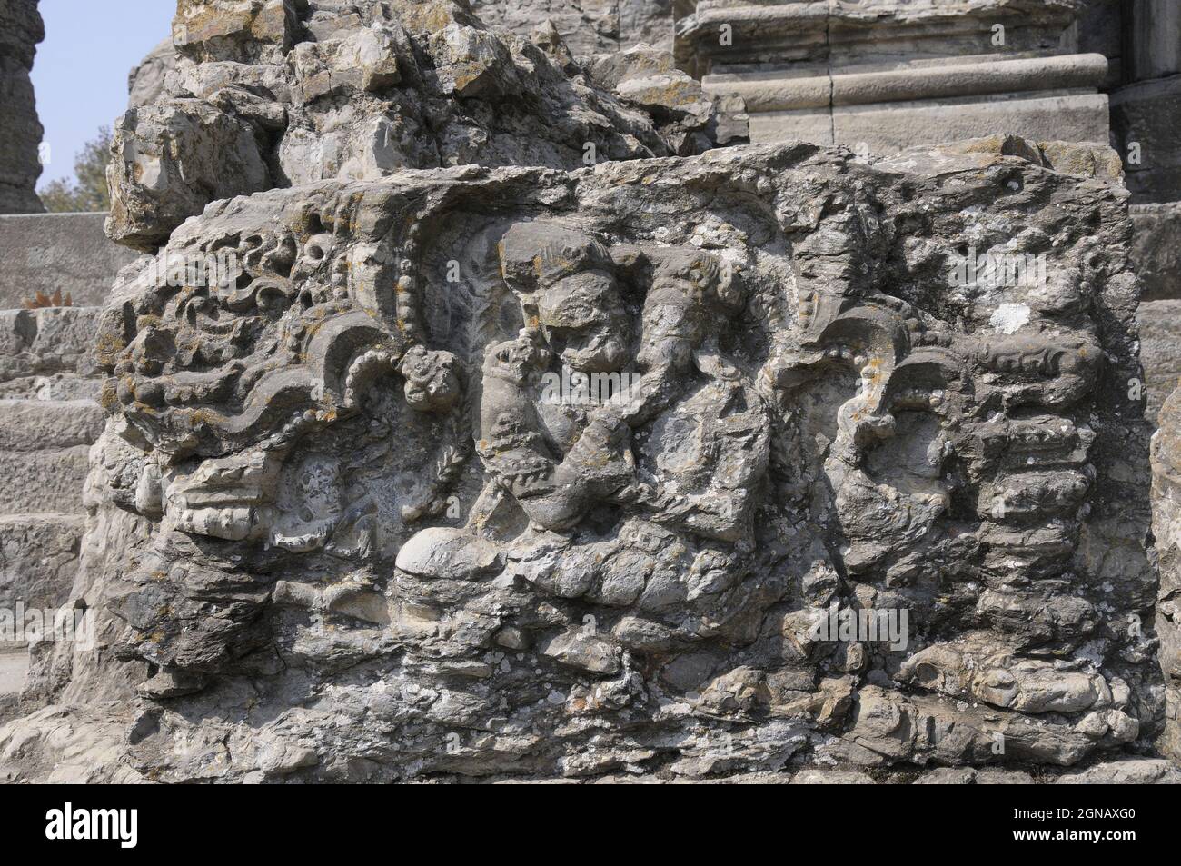 Avantipur Temple, founded by king Avantivarman (AD 855-883). Over the ...