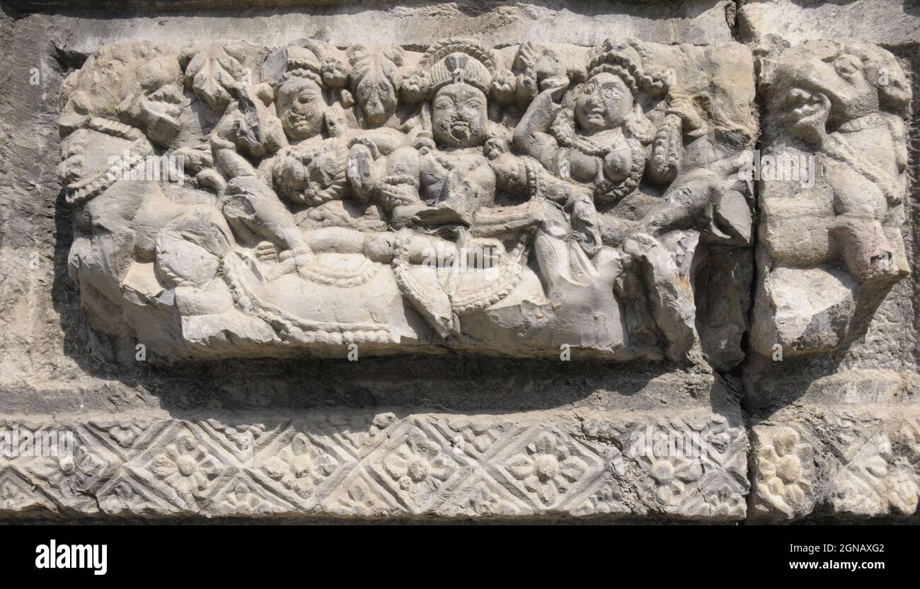 Avantipur Temple, founded by king Avantivarman (AD 855-883). Over the ...