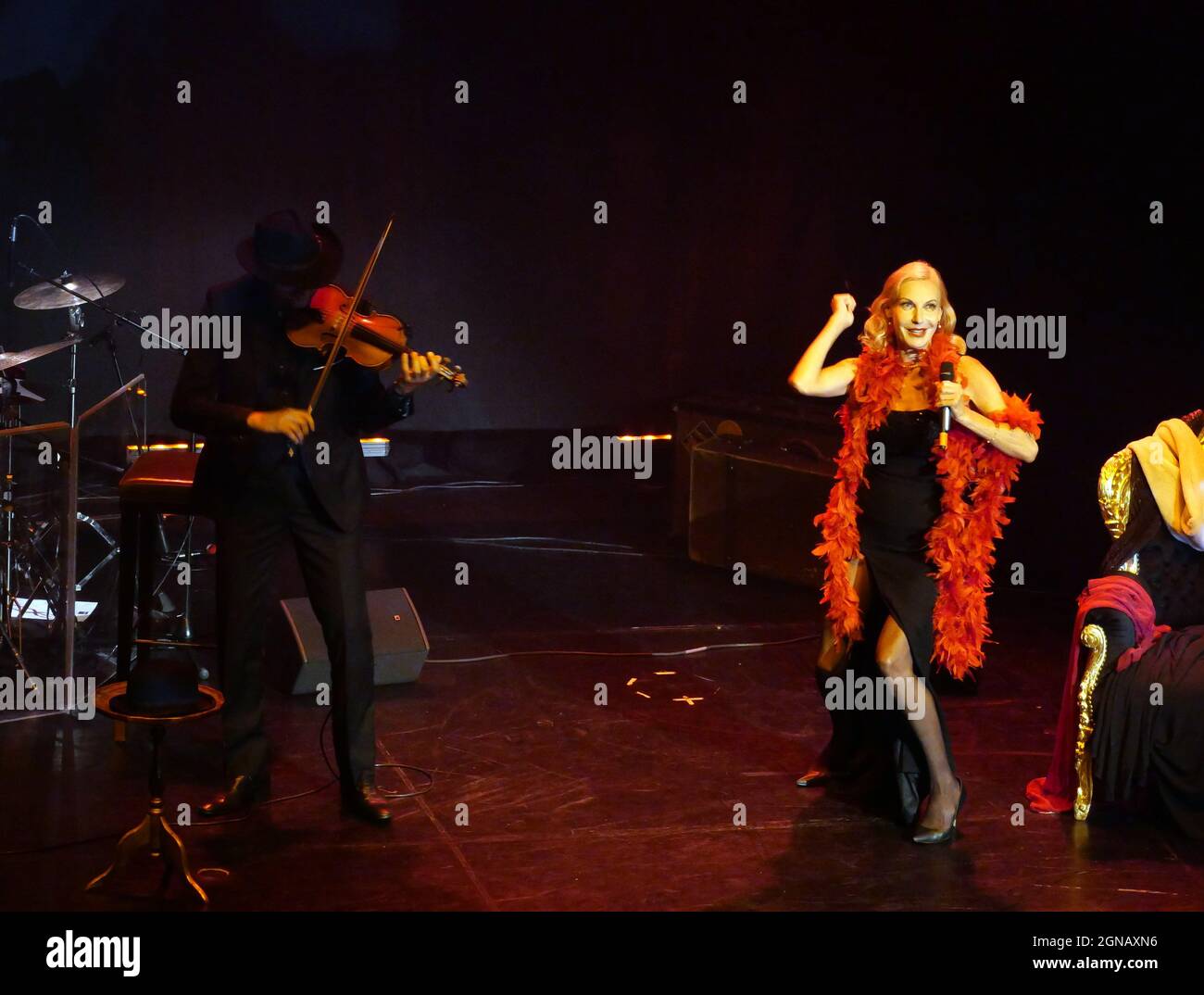 Berlin, Germany. 17th Sep, 2021. Singer Ute Lemper sings at her show ...