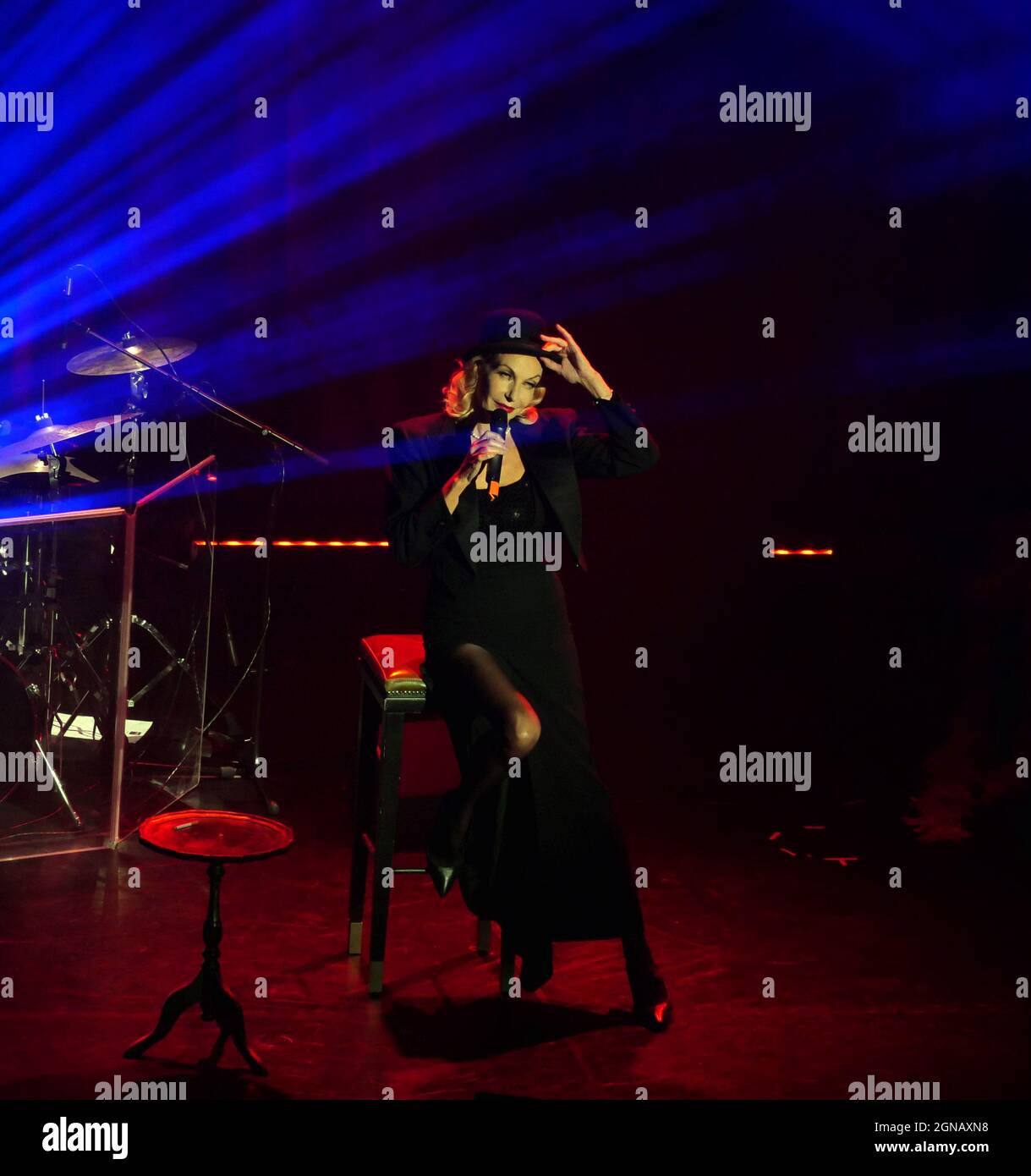 Berlin, Germany. 17th Sep, 2021. Singer Ute Lemper sings at her show ...