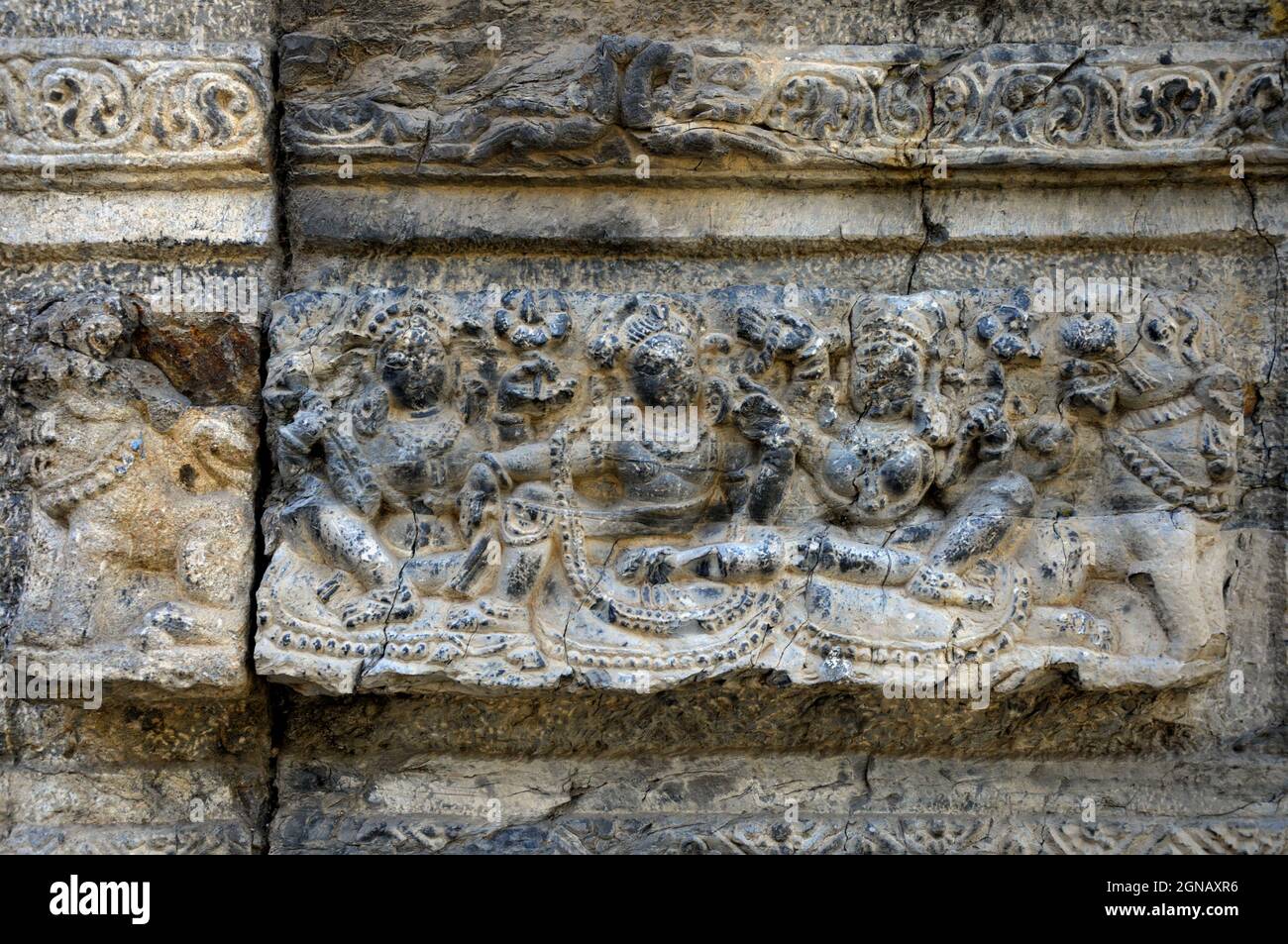 Avantipur Temple, founded by king Avantivarman (AD 855-883). Over the ...