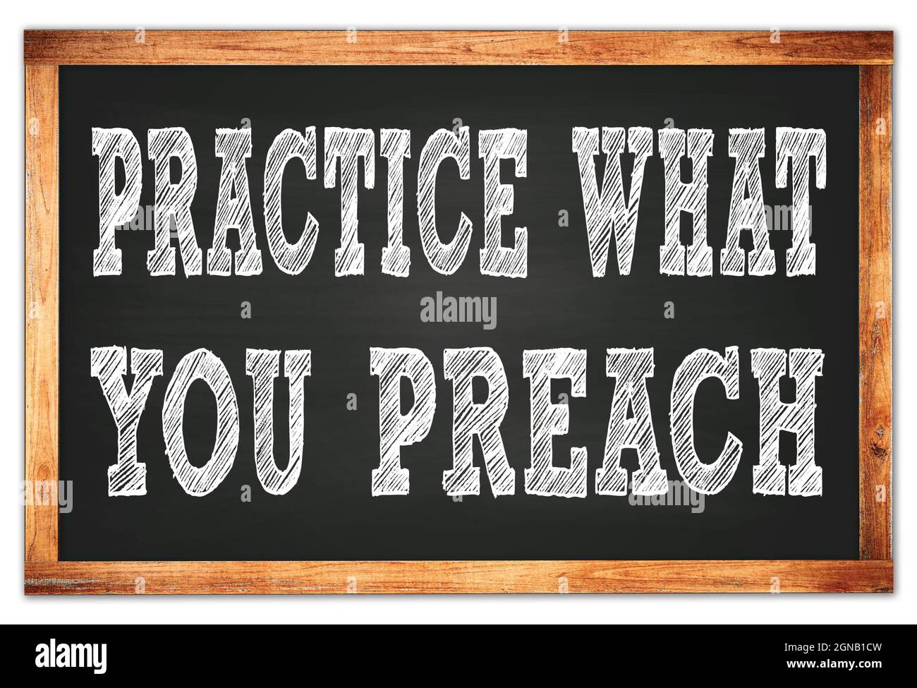 Practice what you preach Cut Out Stock Images & Pictures - Alamy