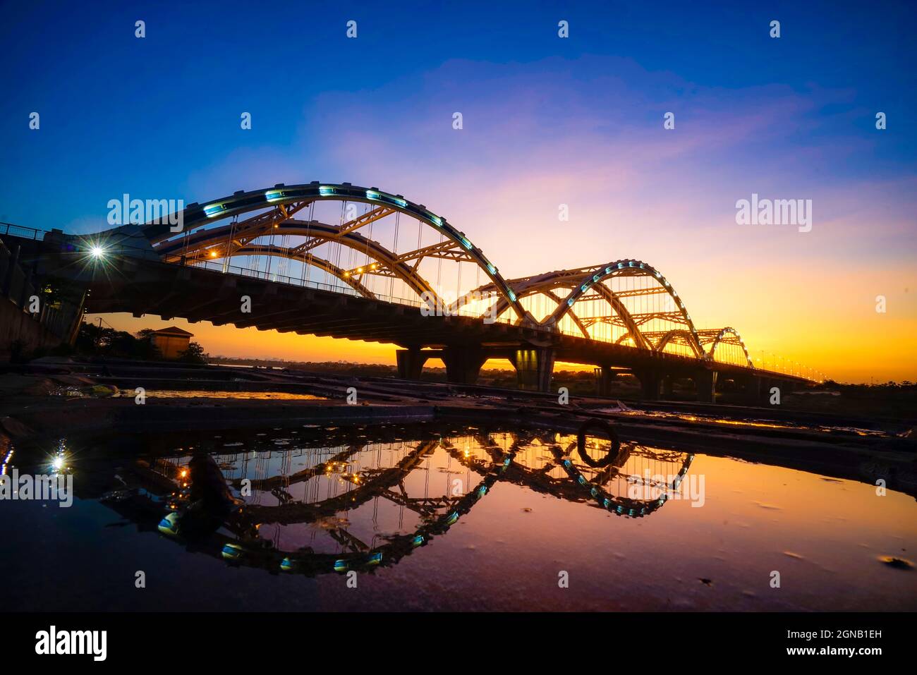 Dong Tru bridge in Ha Noi captial northern Vietnam Stock Photo - Alamy