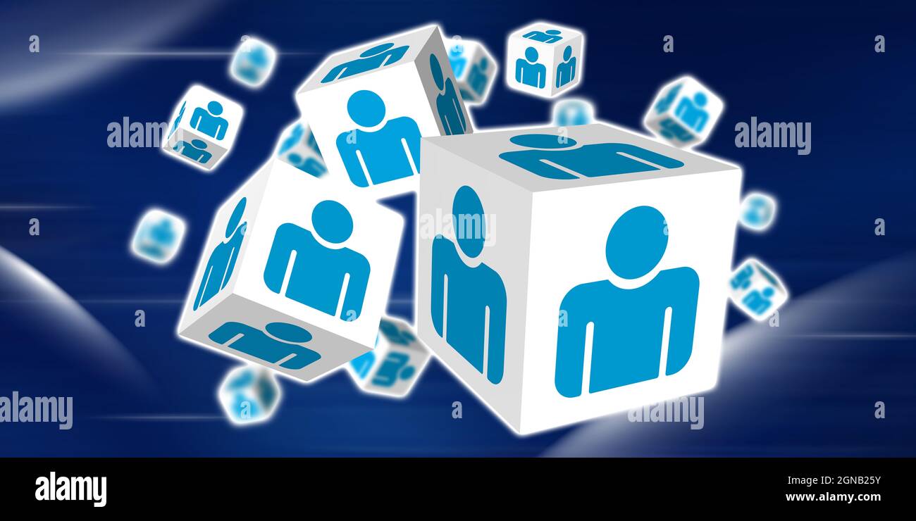 Illustration of a profile concept Stock Photo - Alamy