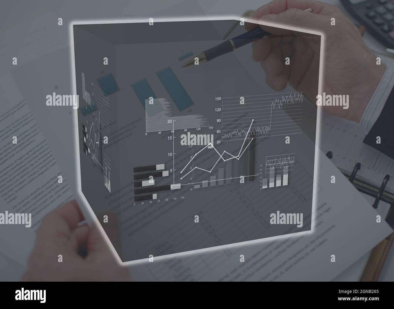 Business analysis concept illustrated by a picture on background Stock ...
