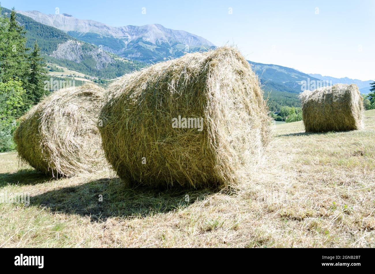 Round balls in mountain landscape Stock Photo - Alamy