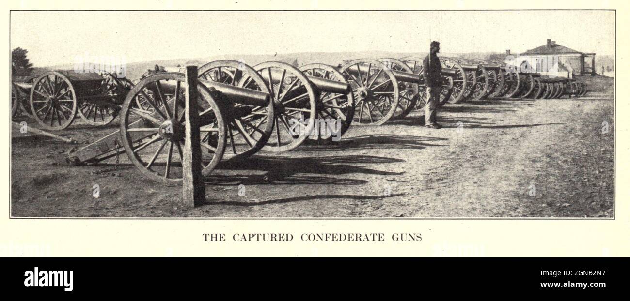 Captured Confederate Guns at Missionary Ridge, battle of Chattanooga ...