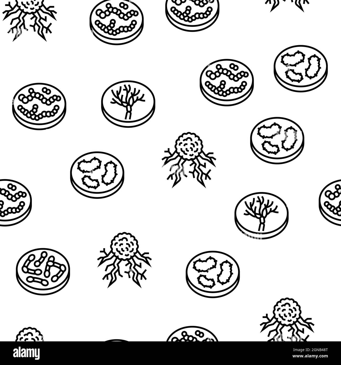 Bacteria Infection Vector Seamless Pattern Stock Vector Image & Art - Alamy